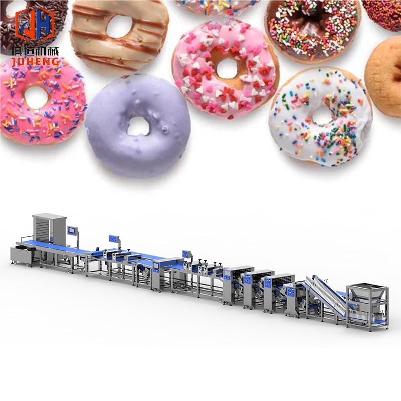 High Capacity Donut Production Line Semi-Automatic Donut Molding Line ...